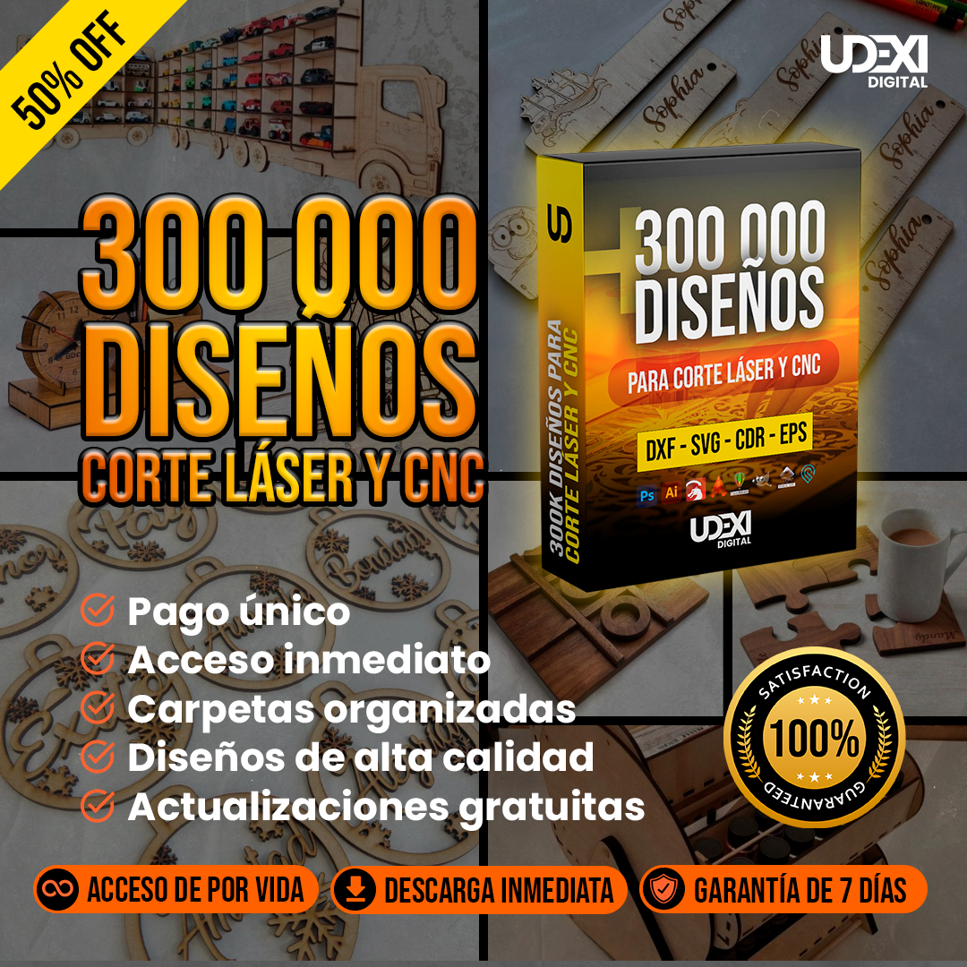 Mega Pack de Diseños para Corte Láser: ¡Todo en Uno! - 2025 – UDEXI LTD